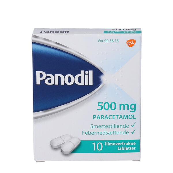 Panodil mod smerter 500 mg 10 stk | Køb på DinApoteker.dk
