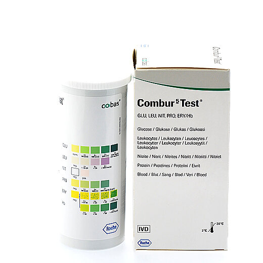 Combur-5 Test E urinstix 100 stk. | Køb på DinApoteker.dk
