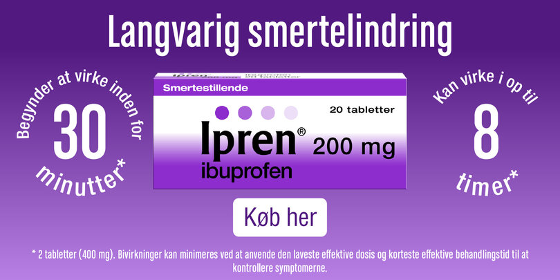 Ipren mod ledsmerter og hovedpine | Køb på DinApoteker.dk