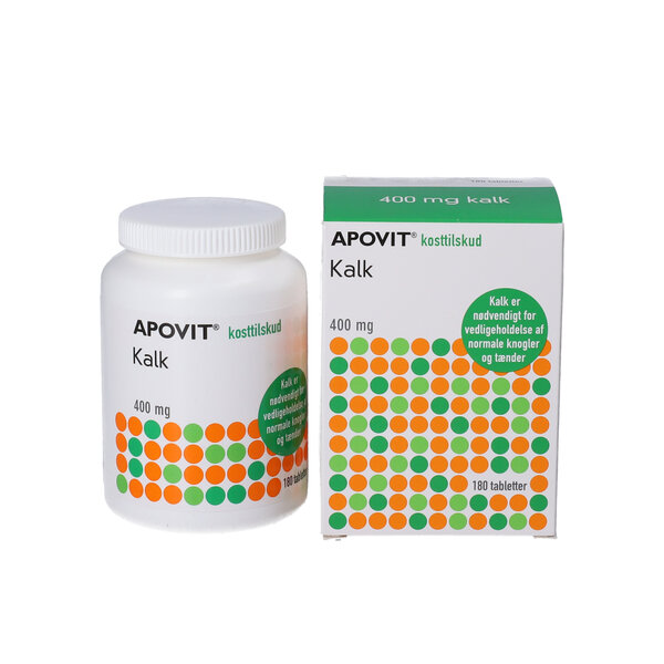 Apovit Kalk tabletter 180 stk. | Køb på DinApoteker.dk