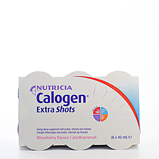 Calogen Extra Shot Jordbær 6x40 ml | Køb på DinApoteker.dk